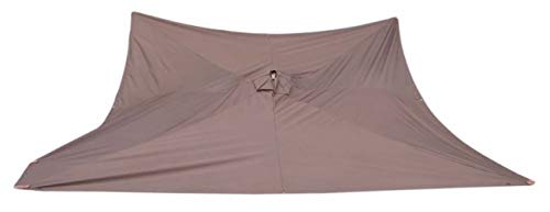 APEX GARDEN Replacement Canopy Top for Lowe's 10 ft x 10 ft Gazebo #GF-12S039B / GF-9A037X (Brown)