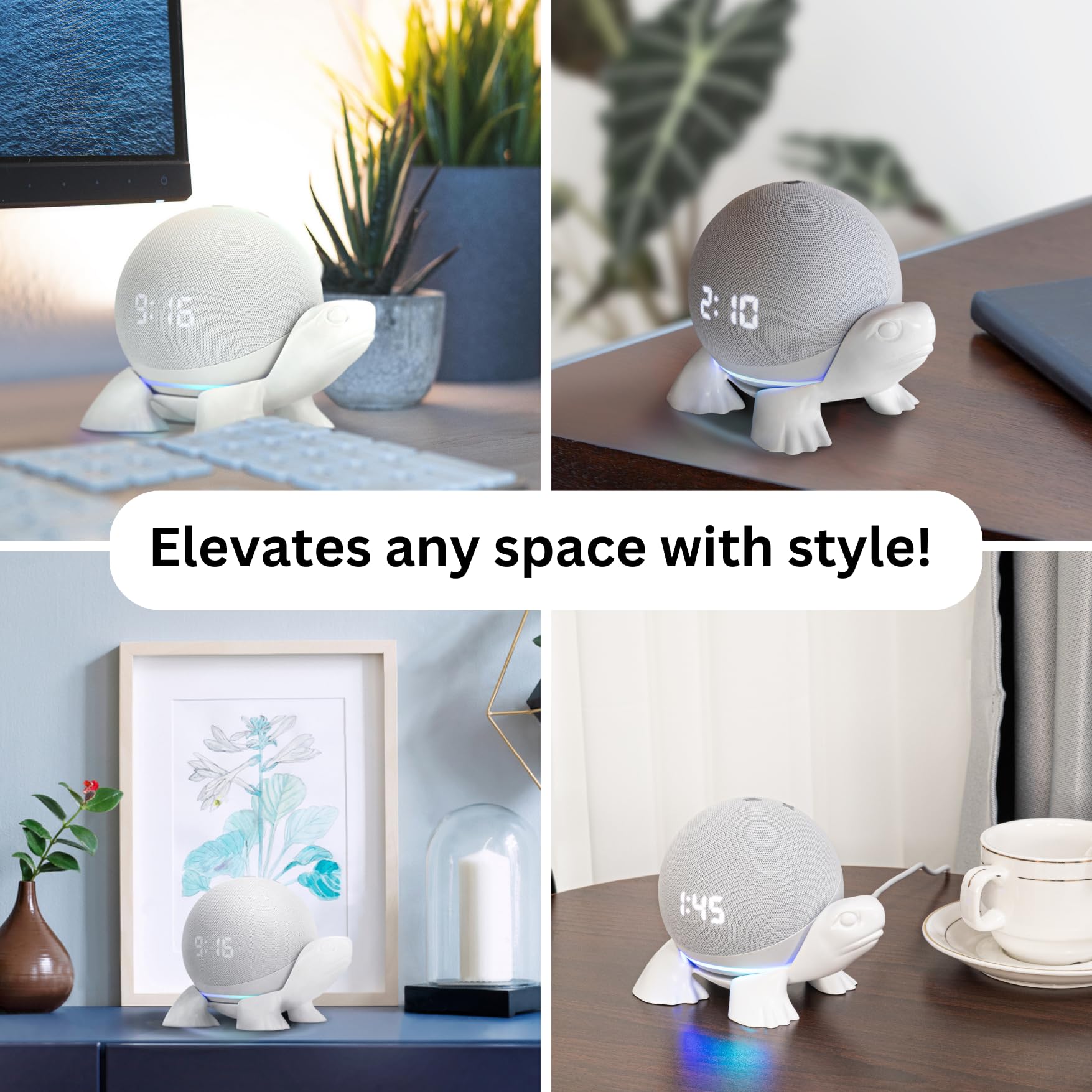 Turtle Echo Dot Holder Stand for Echo Dot 4th/5th Generation, Unique Alexa Holder, Turtle Alexa Stand Holder Mount, Accessories Speaker, dot Stand Holder for Alexa Echo dot, Amazon Echo dot Holder