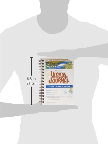 Strathmore 460-55 400 Series Visual Watercolor Journal, 140 LB Cold Press, 5.5"x8", 22 Sheets , White