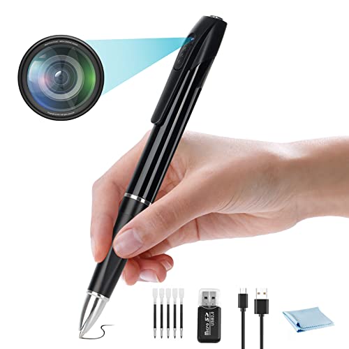 abyyloe Spy Camera, Hidden Camera with 32G SD Card, Mini Spy Camera with 1080P, Spy Pen for Taking Pictures, Mini Camera for Home Security or Classroom Study
