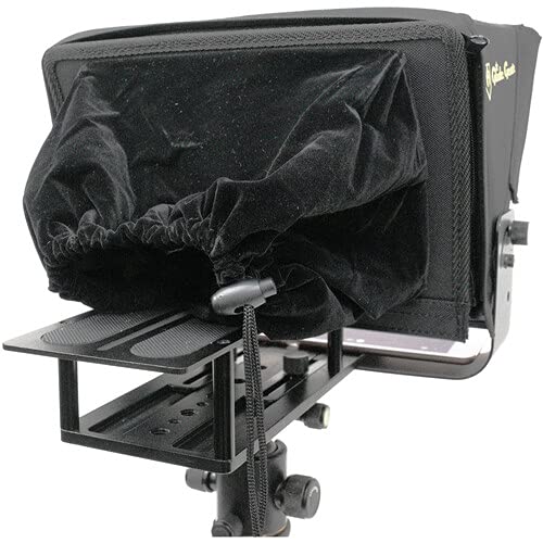 Glide Gear TMP100 Adjustable iPad/ Tablet/ Smartphone Teleprompter Beam Splitter 70/30 Glass w/ Carry Case No Plastic All Metal / No Assembly Required