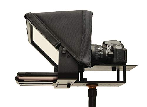 Glide Gear TMP100 Adjustable iPad/ Tablet/ Smartphone Teleprompter Beam Splitter 70/30 Glass w/ Carry Case No Plastic All Metal / No Assembly Required