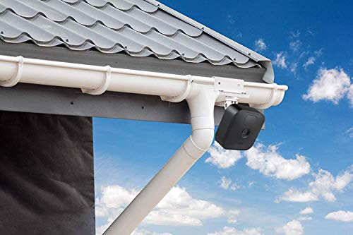 Wasserstein Weatherproof Gutter Mount with Universal Screw Adapter Compatible with Blink Outdoor & Blink XT2/XT Camera (1 Pack, White)
