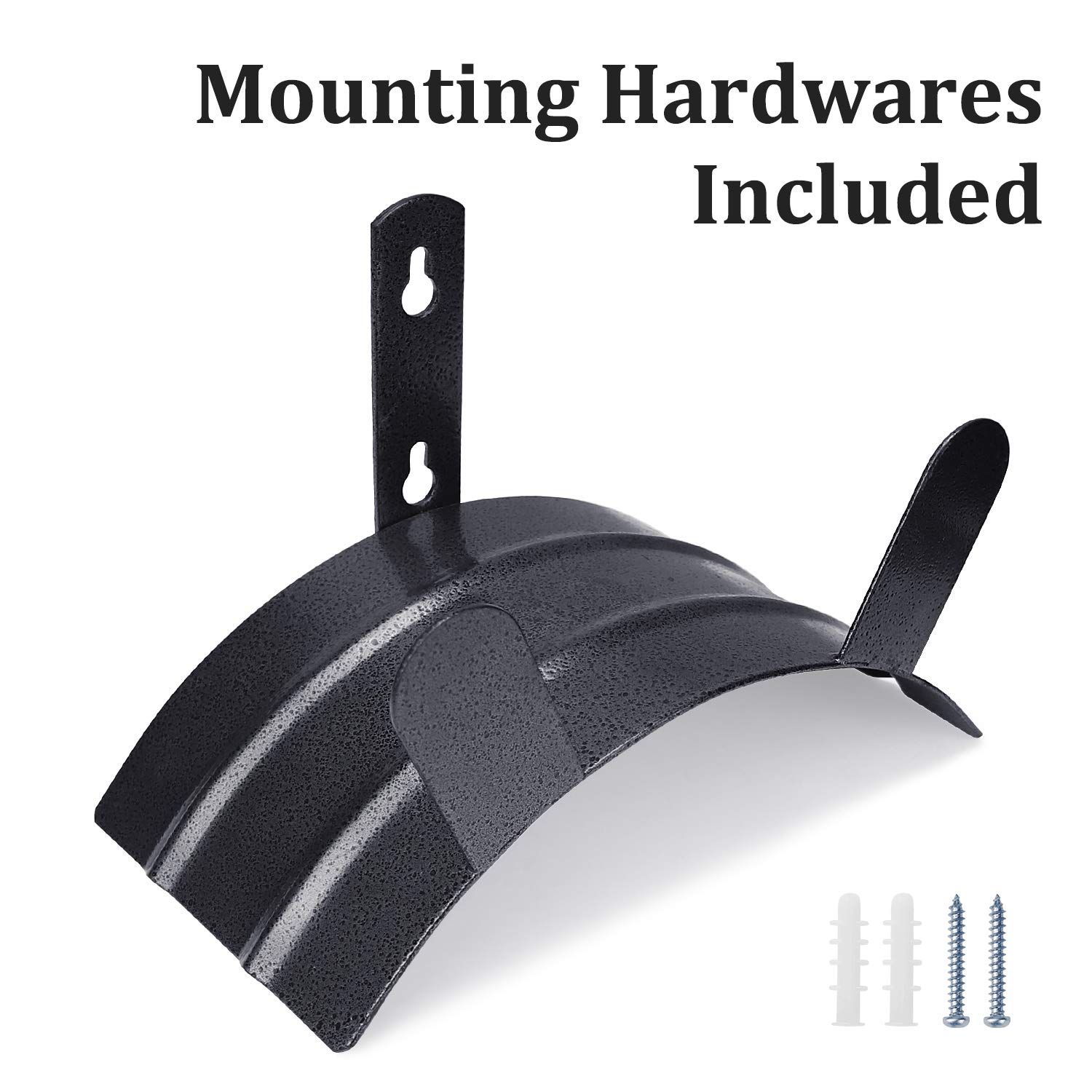Deluxe Wall Mount Garden Hose Hanger Duty Metal Hose Holder Easily Holds 125 3/4ββ Hose