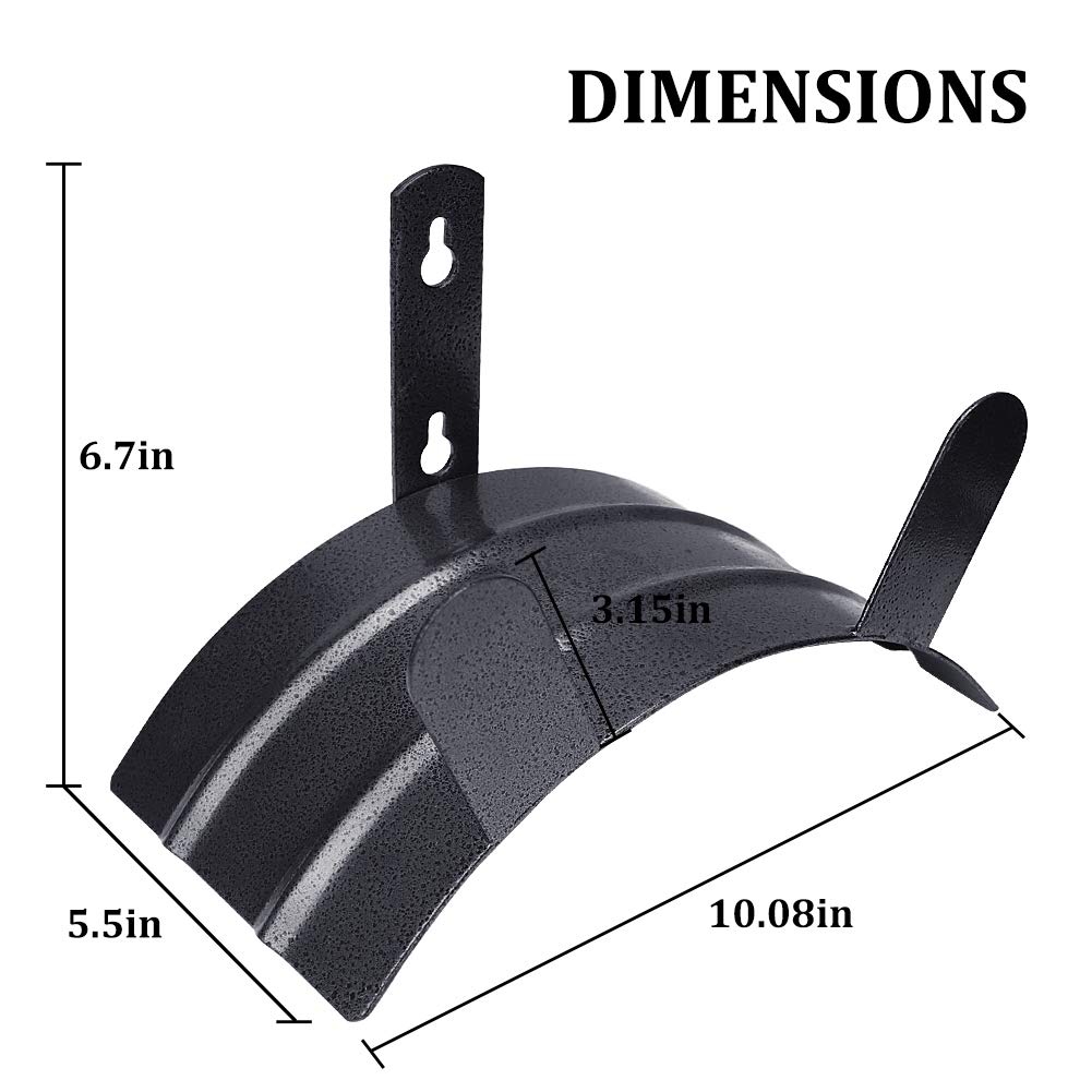 Deluxe Wall Mount Garden Hose Hanger Duty Metal Hose Holder Easily Holds 125 3/4ββ Hose