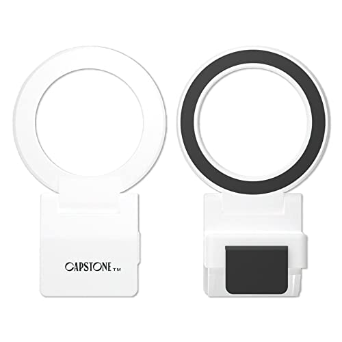 Capstone Continuity Camera Mount for Desktop Monitors with a Flat Back | 30 Degree Tilt for Desk View | Connects via MagSafe | for iPhone 12, 13 & 14 | for iOS 16 + Mac OS Ventura or Later
