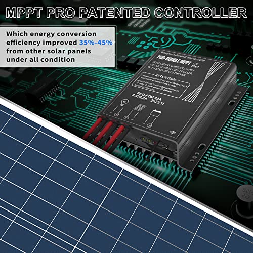Gebosun 500W Solar Street Light,480 LED Dusk to Dawn Outdoor Lighting for Security, Solar Flood Light Motion Sensor Outdoor Light for Parking Lot, Yard, Garden,Patio, Driveway
