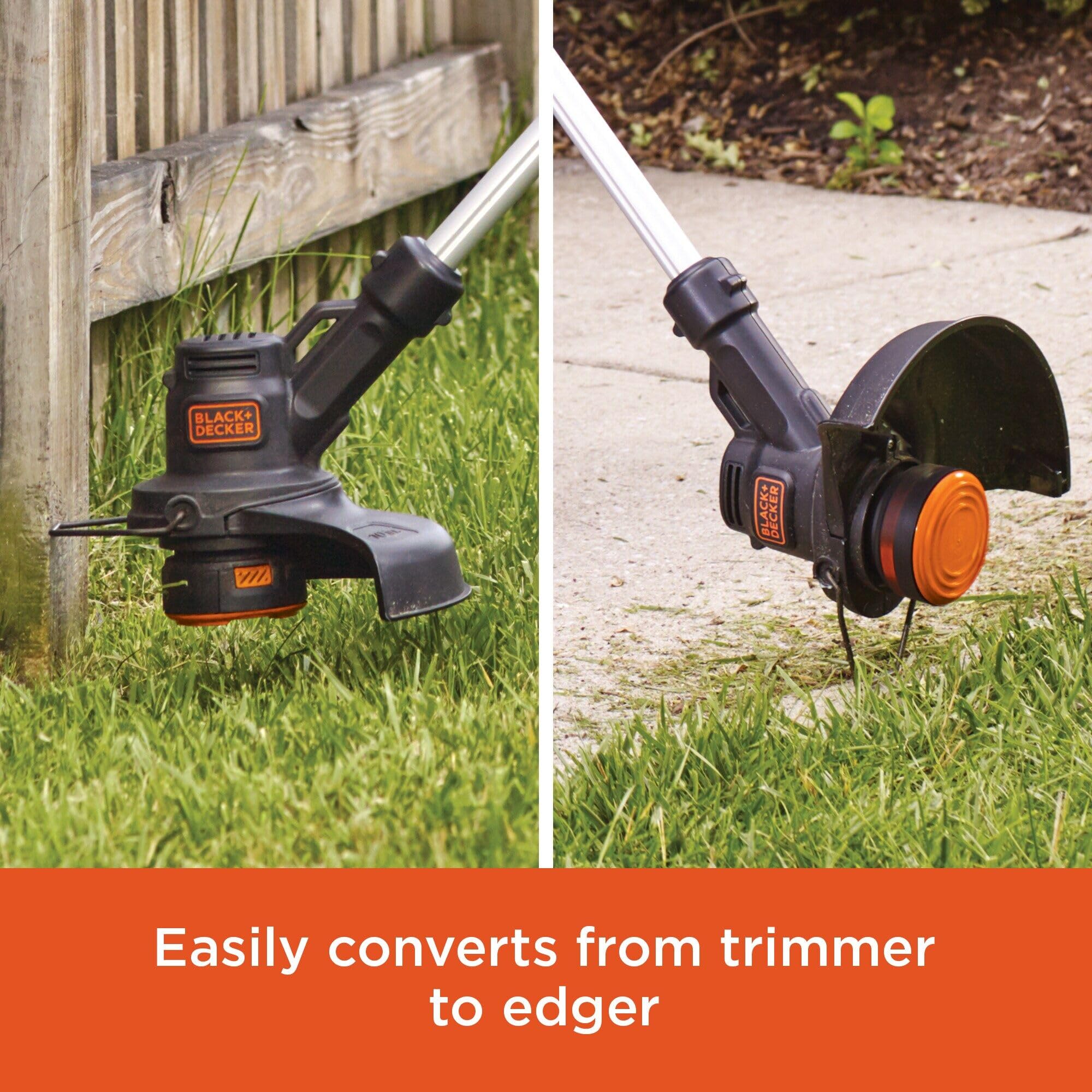 BLACK+DECKER 20V MAX* POWERCONNECT 10 in. 2in1 Cordless String Trimmer/Edger + Sweeper Combo Kit (LCC222)