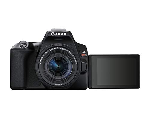 Canon EOS Rebel SL3 Digital SLR Camera with EF-S 18-55mm Lens kit, Built-in Wi-Fi, Dual Pixel CMOS AF and 3.0 Inch Vari-Angle Touch Screen, Black