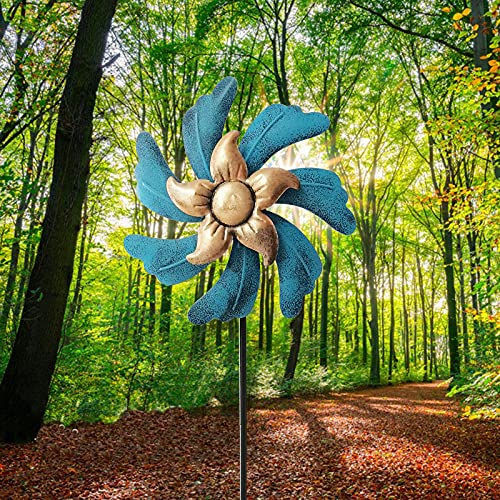 RTWAW Wind Spinner Outdoor Garden Decor Kinetic Wind Sculpture Metal Windmill for Outdoor Yard Patio Lawn Garden Decor
