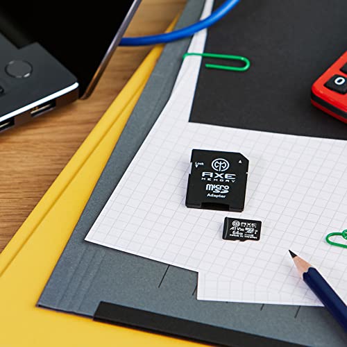 AXE MEMORY 64GB microSDXC Memory Card + SD Adapter with A1 App Performance, V30 UHS-I U3 4K