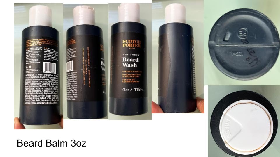 Scotch Porter Beard Kit | Includes Beard Wash, Beard Conditioner, Beard Balm, and Beard Serum | Formulated with Non-Toxic Ingredients, Free of Parabens, Sulfates & Silicones | Vegan