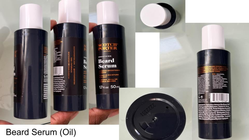 Scotch Porter Beard Kit | Includes Beard Wash, Beard Conditioner, Beard Balm, and Beard Serum | Formulated with Non-Toxic Ingredients, Free of Parabens, Sulfates & Silicones | Vegan