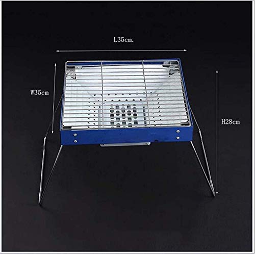 GSPORTFIS Foldable Charcoal Grill Portable BBQ Barbecue Grill Lightweight Simple Grill for Camping Garden Outdoor Travel