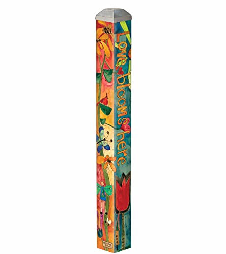 Studio M Garden Celebration 16" Mini Art Pole Small Decorative Indoor/Outdoor Garden Post, Great Gift, Stake Included for Easy Installation, No Digging Necessary -Made in The USA