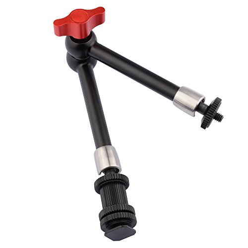 CAMVATE 11 inch Adjustable Articulating Friction Magic Arm Compatible with LCD Monitor, DSLR Camera Rig, LED Lights, Flash Light - 1477
