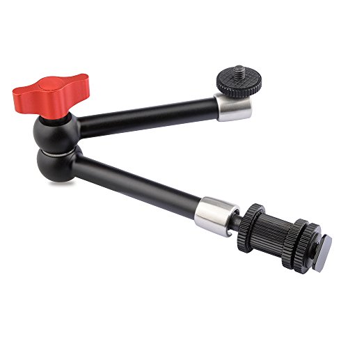 CAMVATE 11 inch Adjustable Articulating Friction Magic Arm Compatible with LCD Monitor, DSLR Camera Rig, LED Lights, Flash Light - 1477