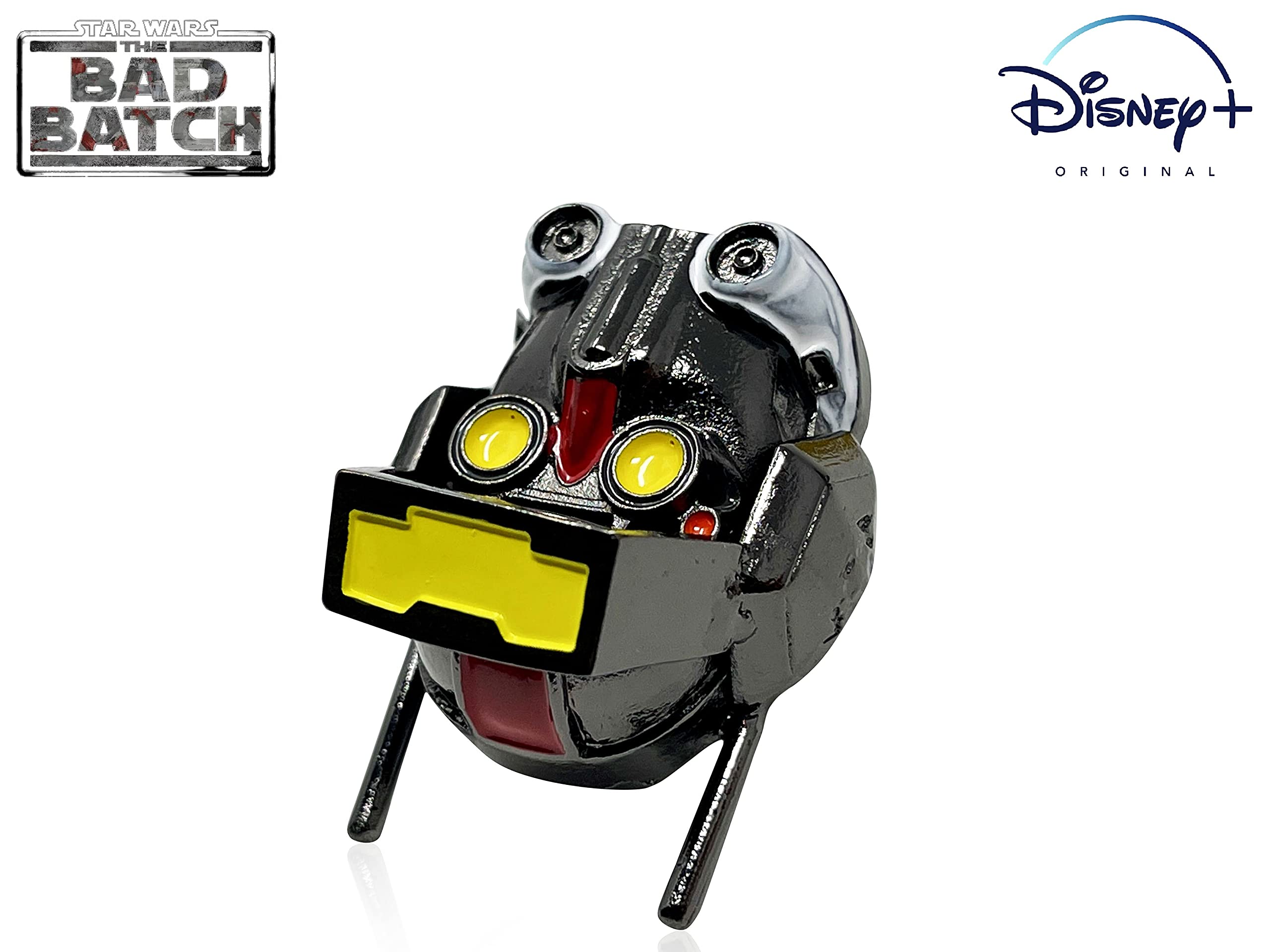 Disney's Star Wars BAD BATCH 3-Dimensional HELMET PIN, Collectors 5 PIN SET, Official Lucasfilm Star Wars Bad Batch 3D METAL HELMETS, 5 x Pins