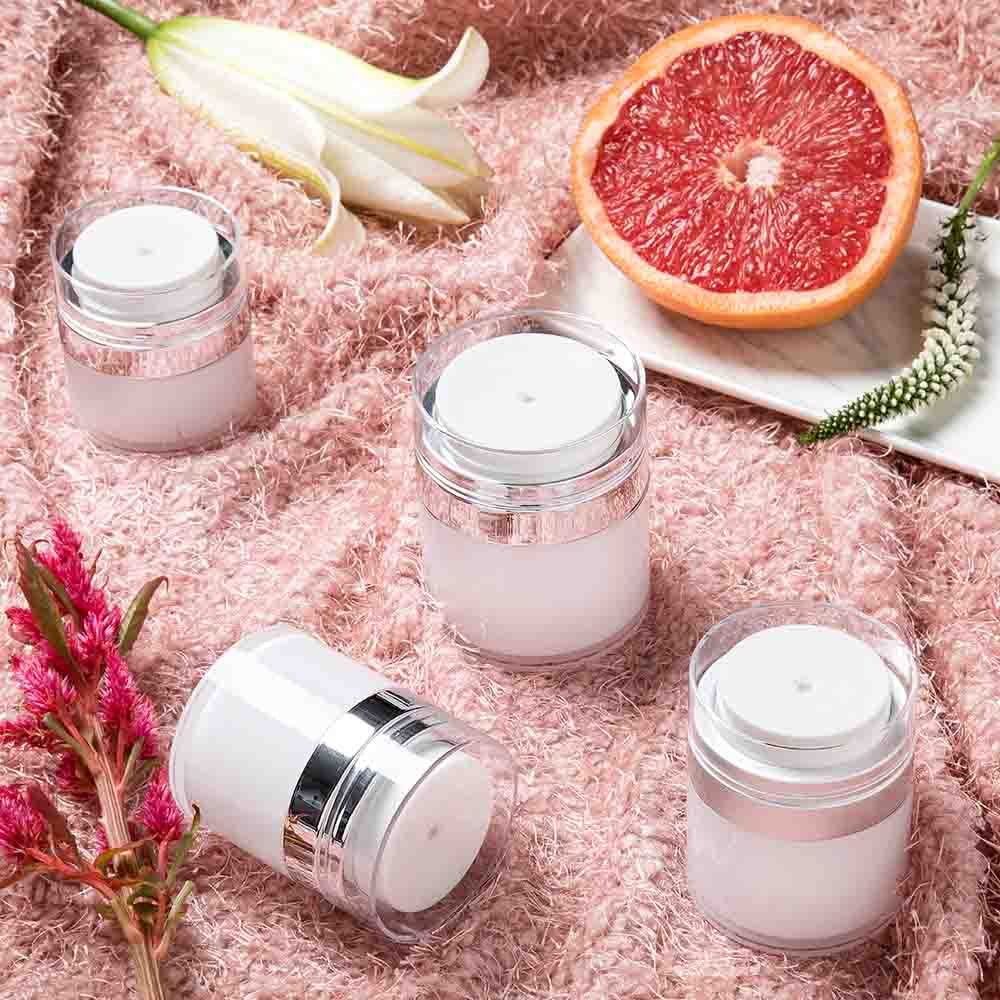 Cosmetic Packaging Now Echo Airless Jar (30 ML, Matte Silver)