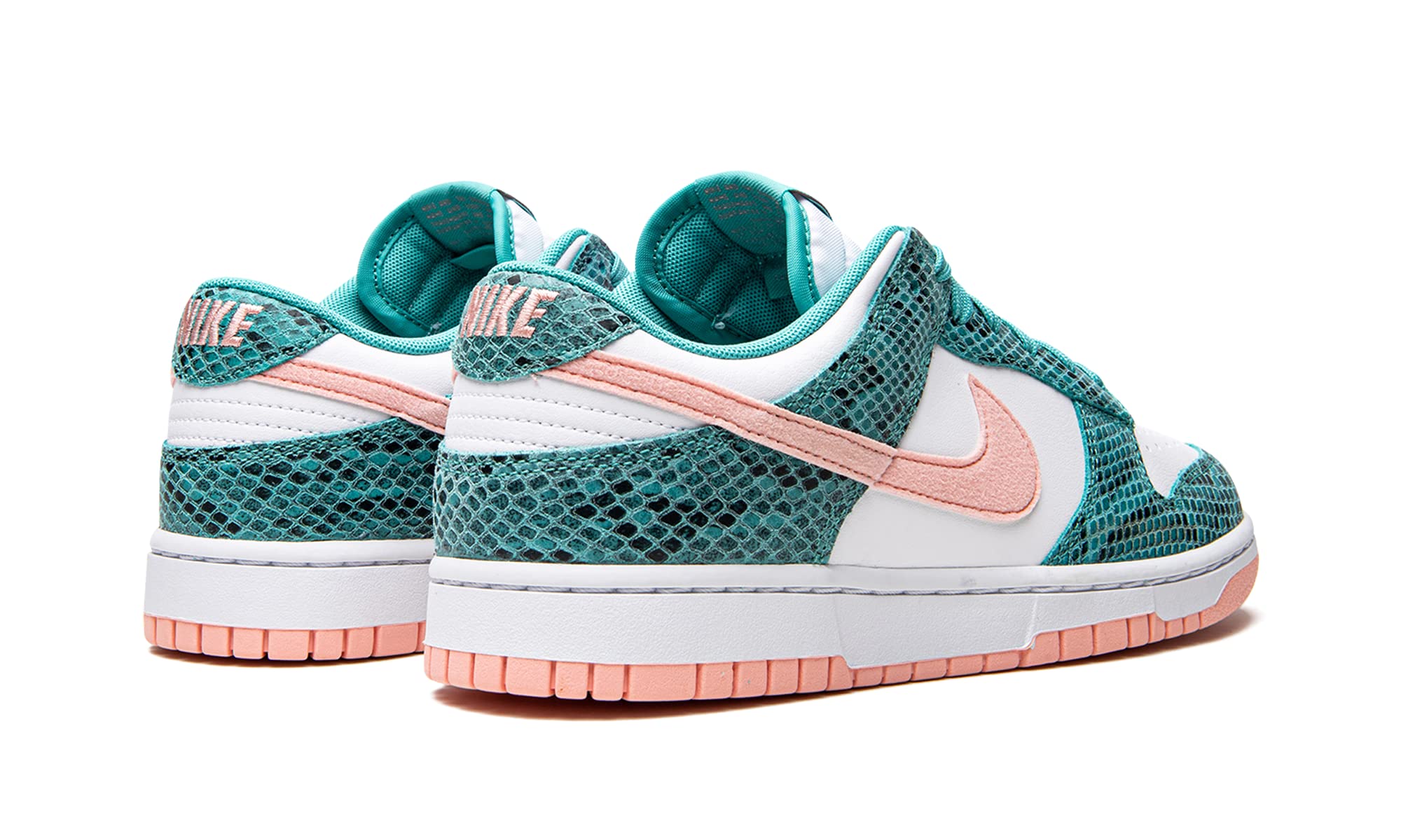 Nike Mens Dunk Low DR8577 300 Snakeskin Washed Teal Bleached Coral - Size 9.5