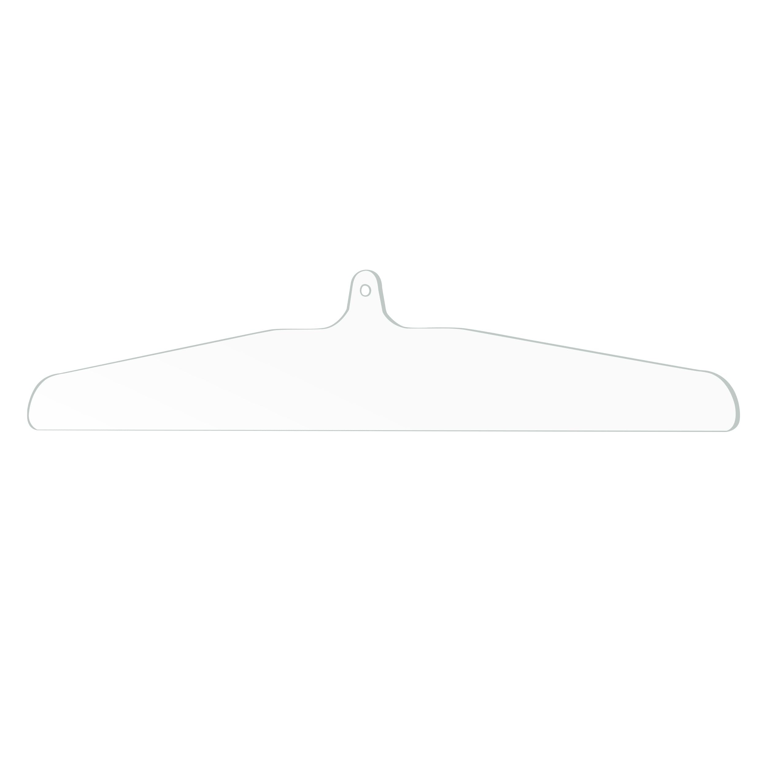 Pennzoni Display Co. Clear Acrylic Hanger - Jersey Display Hanger - Crystal Clear Acrylic Hanger for Jersey, T-Shirt, Uniform & Wedding Dress Displays