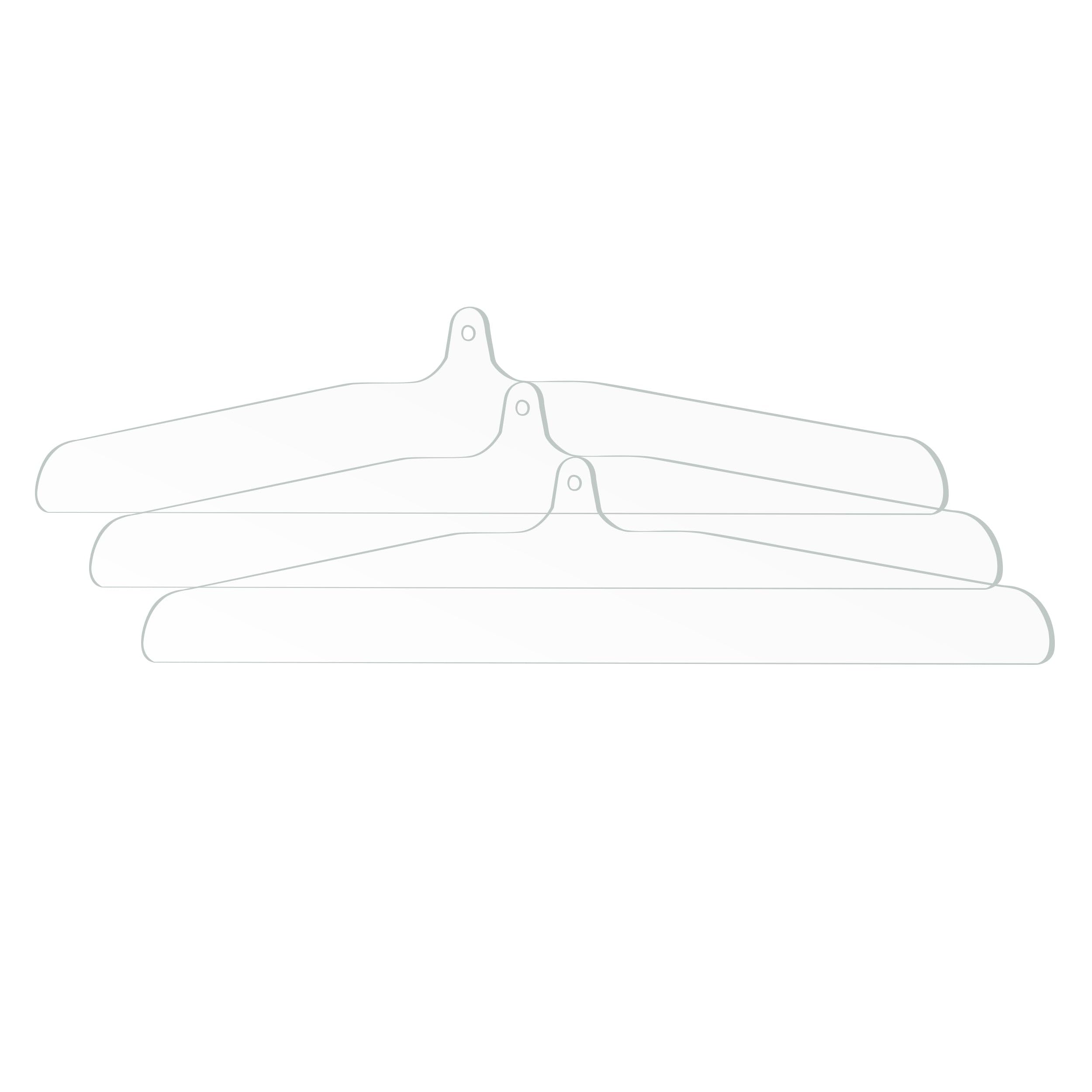 Pennzoni Display Co. Clear Acrylic Hanger - Jersey Display Hanger - Crystal Clear Acrylic Hanger for Jersey, T-Shirt, Uniform & Wedding Dress Displays