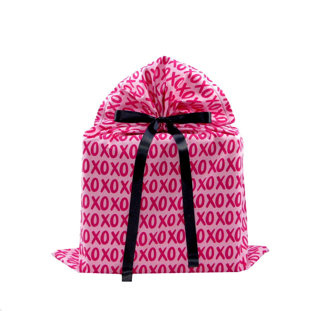 VZWraps XOXO Reusable Fabric Gift Bag for Bridal Shower, Mother's Day or Any Occasion (Large 20 Inches Wide by 27 Inches High)