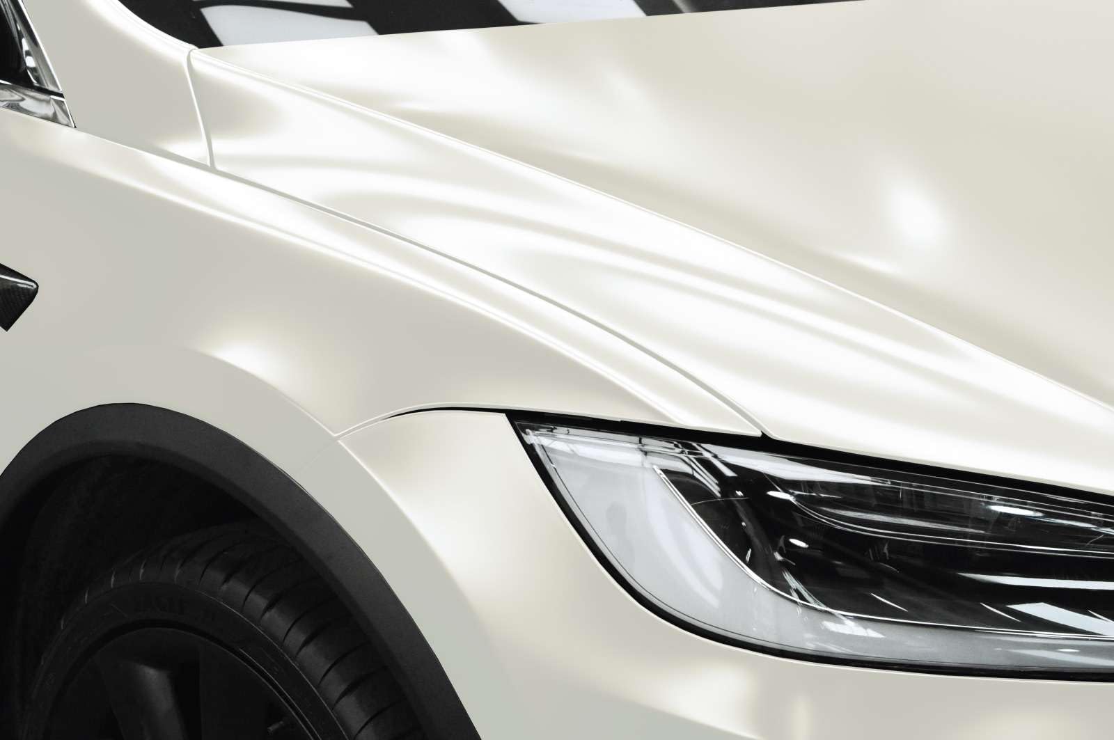 24"x60" (2FTx5FT) White Matte Metallic Satin Pearl Vinyl Wrap Sticker Sheet Film Car Auto Vehicle DIY Decal Bubble Free Air Release Self Adhesive Peel and Stick Free Tool Kit