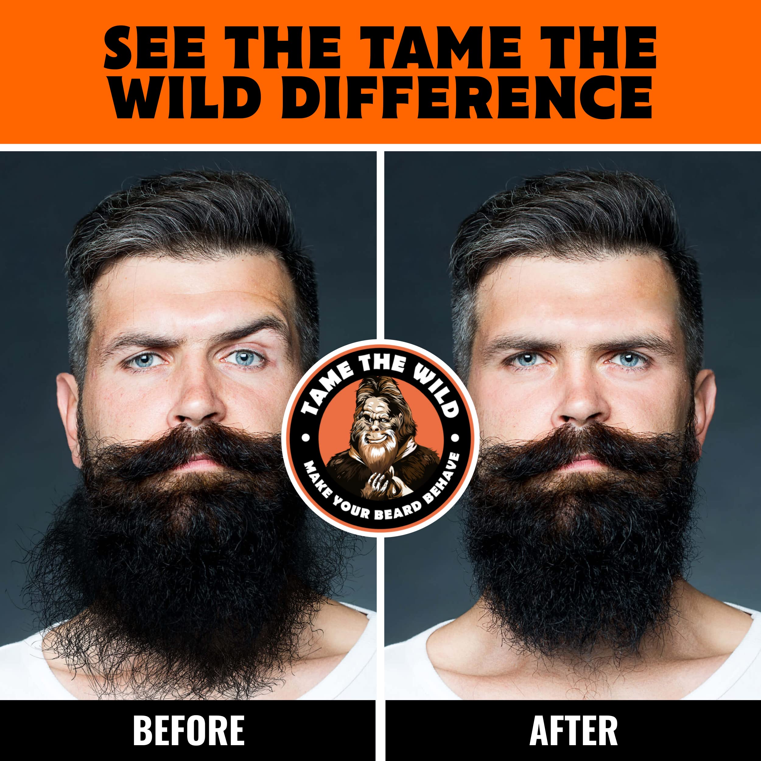 Tame the Wild Premium Beard Straightener Kit - Heated Beard Brush for Men - Beard Grooming Kit Includes Heat Protectant, Beard Soap, Beard Balm, Wooden Comb, & Storage Case - Gift Set