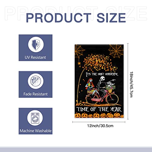 2pcs Classic Horror Movie Halloween Garden Flag Vertical Double Side Printing, Halloween Decorations Yard Outdoor Decoration 12" x 18"