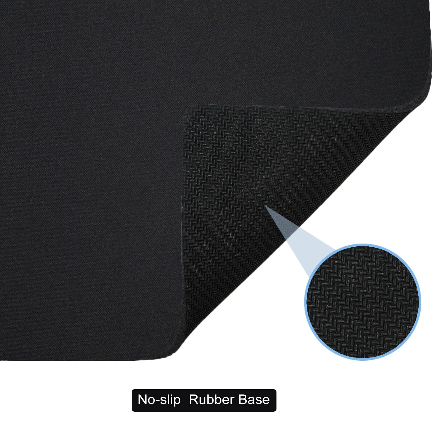 Cyanbone Mini Mouse Pad Small Size 2 Pack, Portable Mouse Pad for Laptop Waterproof, Cute Travel Mousepad Black with Non Slip Rubber Base for Wireless Mouse - 5.5 x 7 Inch