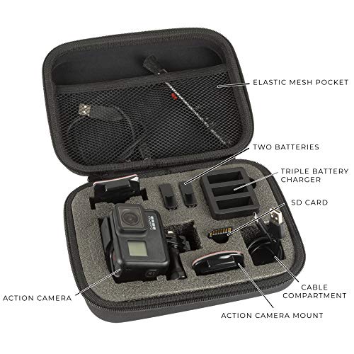 GoPro HERO8 Black with Deluxe Accessory Bundle β Includes: SanDisk Extreme 32GB microSDHC Memory Card, Spare Battery, Dual Battery Charger, Underwater Housing, LED Light & Much More