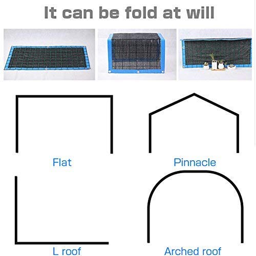 WINGOFFLY Foldable Plant Canopy with Shade Cloth and Rainproof Cover 75% Sunblock Balcony Sun Shade Net for Succulents Flowers, 16.5"x11.8"x11.8"