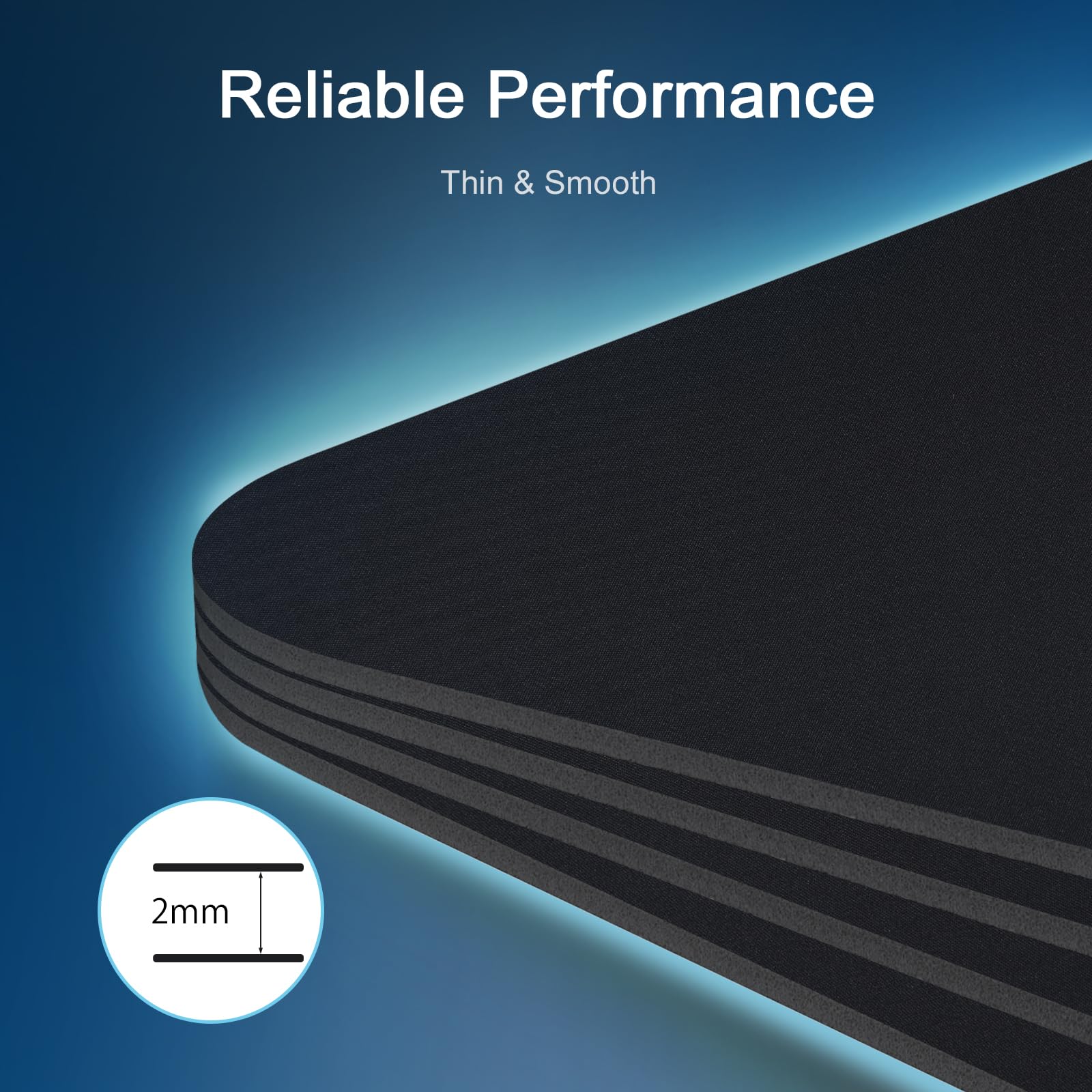 Senetem XXXL Large Mouse Pad, Thin Gaming Mousepad, Extended Mouse Mat, Non-Slip Rubber Base Keyboard Pad, Big & Long Computer Mat for Desk, Black, XXXL, 35.4x15.7 in