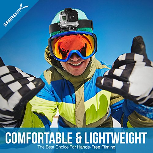 SABRENT GoPro Head Strap Camera Mount [Compatible with All GoPro Cameras] (GP-HDST)