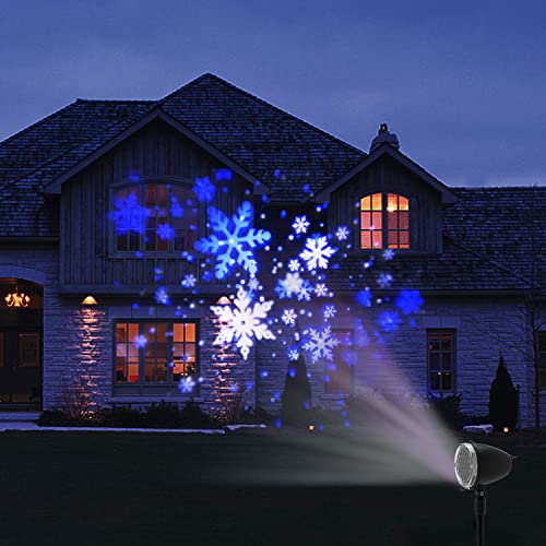 Snowfall LED Light Projector,Syslux Christmas Snow Light,Snowfall Projection Light with Snowstorm Effect for Christmas,Holiday,Halloween,Party,Garden,Wedding,Indoor Outdoor Decorations