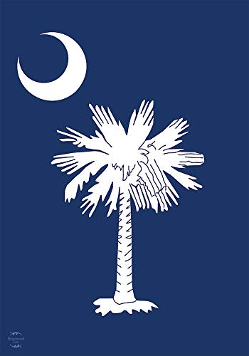 Briarwood Lane South Carolina Palm Tree Garden Flag State of S.C. 12.5" x 18"