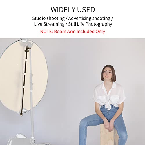 Selens Telescopic Reflector Holder Extendable Boom Arm 360 Degree Swivel with Adjustable Length for Photo Studio Product and Portrait Photography