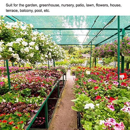 MECCANIXITY Garden Plants Shade Cloth with Grommets 3x2m, 5m Cord Mesh Fabric Sunshade Cover Net, White