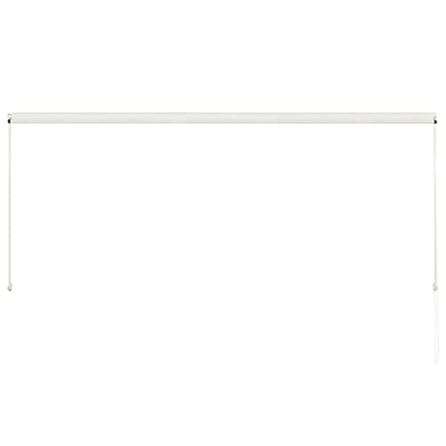 vidaXL Retractable Awning Outdoor Garden Terrace Patio Home Window Sunshade Sun Screen Protection Side Awning Blind 118.1"x59.1" Cream