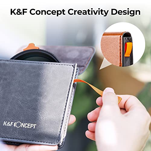 K&F Concept 82mm Putter Variable ND Filter ND2-ND400 (1-9 Stops) 28 Multi-Layer Coatings Import AGC Glass Adjustable Neutral Density Filter for Camera Lens (Nano-X Series)