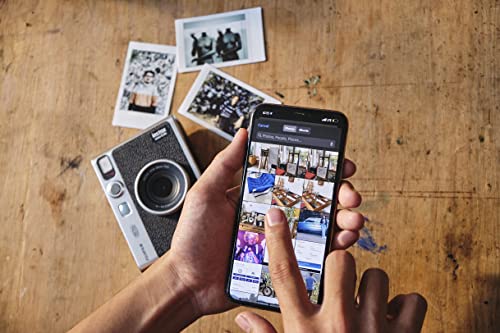instax Mini EVO 2-in-1 Instant Photo Camera and Printer with with 2.7 inch LCD Screen, 10 Lens and 10 Film Effects, Mini Film Format