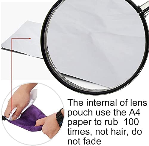 Camera Lens Case, Cwatcun 4 Pack Lens Pouch Bag Set with Thick Protective Neoprene, for Canon, Nikon, Sony, Pentax, Olympus, Panasonic, Fuji, Sigma DSLR/SLR Camera Lens (Small, Medium, Large, X Large)