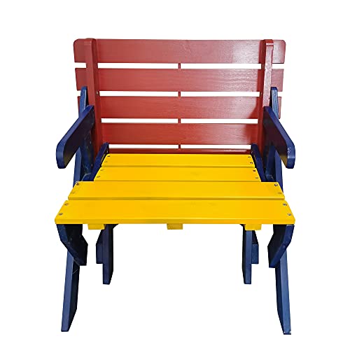 HomVent Kids Picnic Table and Bench for Outdoors, Toddler Picnic Table Set, 2-in- 1 Transforming Interchangeable Outdoor Wooden Picnic Table/Garden Bench for Backyard, Porch, Patio, Deck