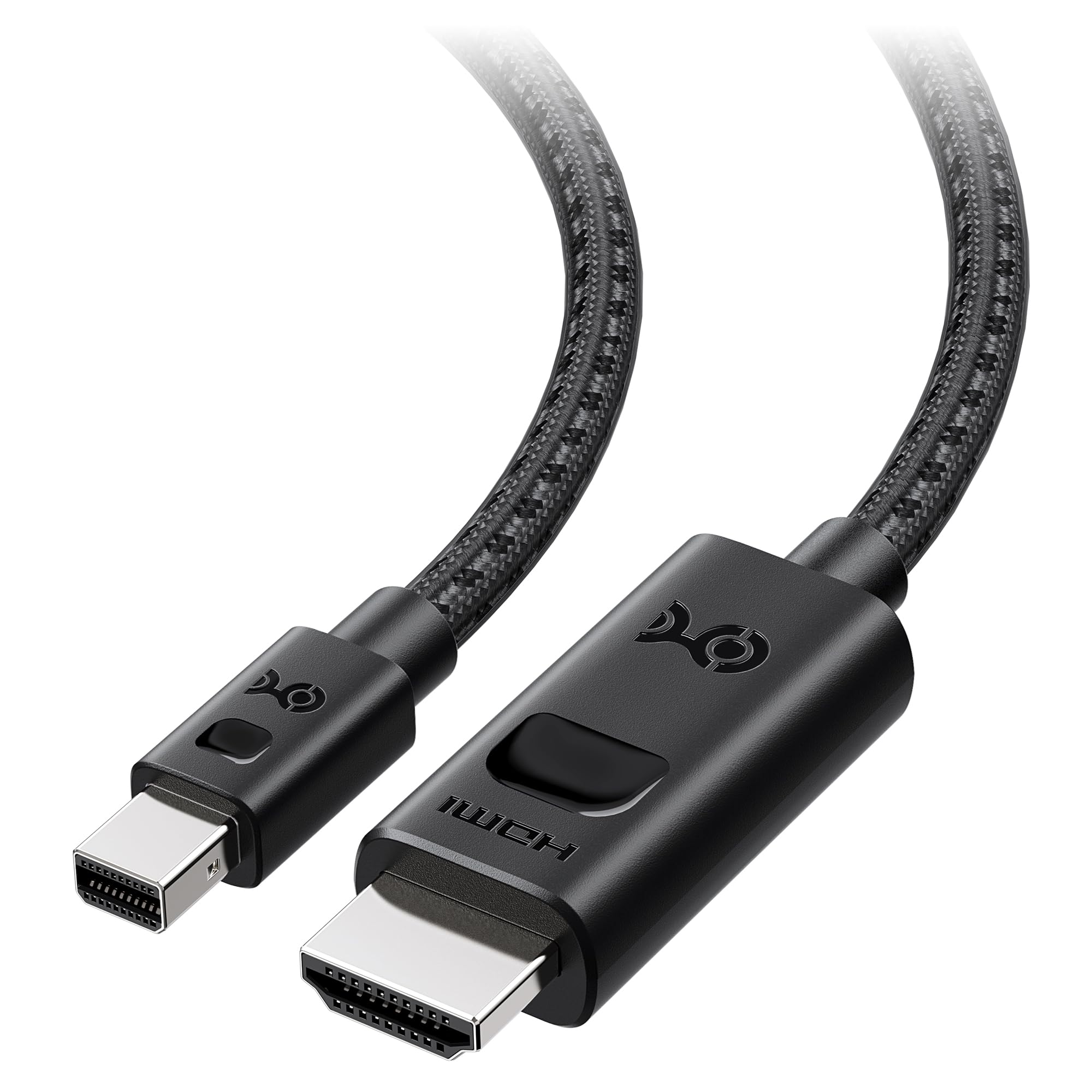 Cable Matters 8K Mini DisplayPort 1.4 to HDMI 2.1 Cable - 6ft / 1.8m, with 4K 240Hz / 8K 60Hz, Unidirectional Mini Display Port to HDMI 2.1 Cable, Black