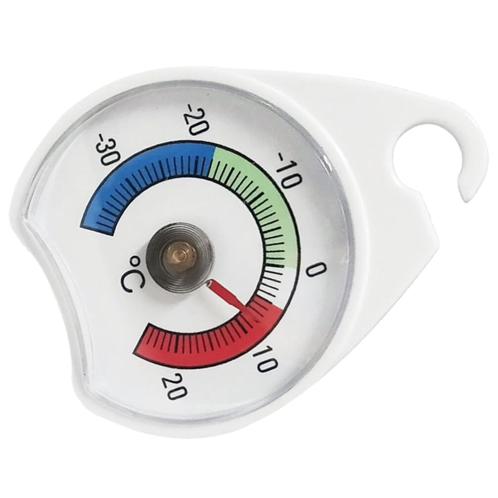 UPKOCH Refrigerator Thermometer -30~30°C/-20~80°F Fridge Large Dial Analog Thermometer with Red Indicator for Freezer Cooler Home Kitchen Restaurants