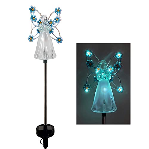 RYGRZJ LED Solar Angel Garden Light Outdoor Waterproof Lawn Lamp Decorative Landscape Yard Lamp Garden for Pathway L9S4 Patio Cemetery