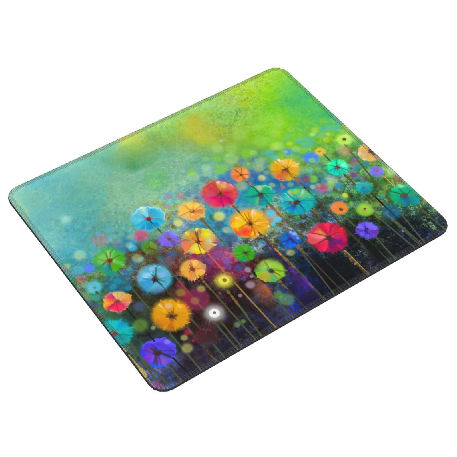 Jakayla Cute Mouse Pad for Desk with Non Slip Rubber Base, Flower Gaming Mousepad Cute with Stitched Edge, Waterproof Small Computer Mouse Pad for Wireless Mouse Computer Home Office Working 69B