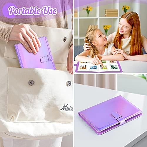 Ablus 128 Pockets Mini Photo Album for Fujifilm Instax Mini Camera, Polaroid Snap, Z2300, SocialMatic Instant Cameras & Zip Instant Printer (Nebula Purple)