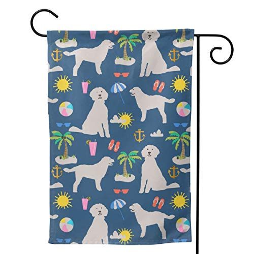 AnleyGardeflagsU Golden doodle Dog Beach Puppy Classic Garden Flag for Garden Decorations Party Supplies